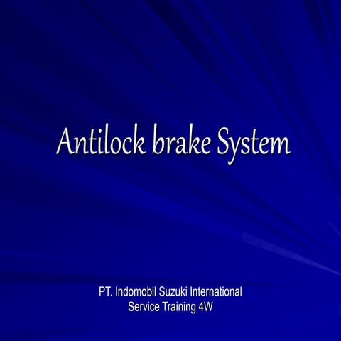 Antilock Brake System (ABS) | PPT
