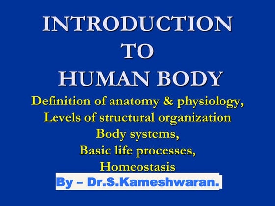 Systems of human body | PPTX
