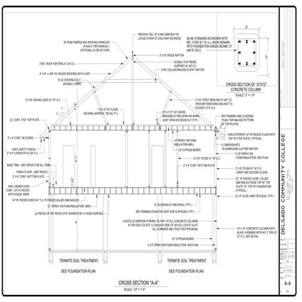 1214 A Carola - Sheet - A-109 - ROOF FRAMING PLAN | PDF