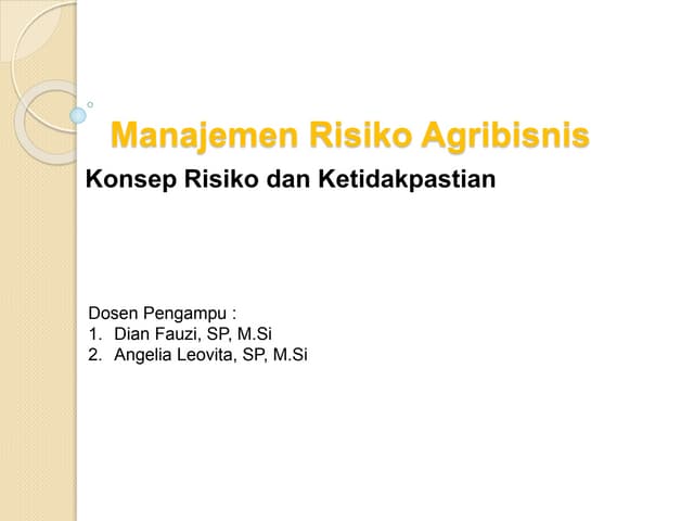 Risk Management Ppt | PPTX