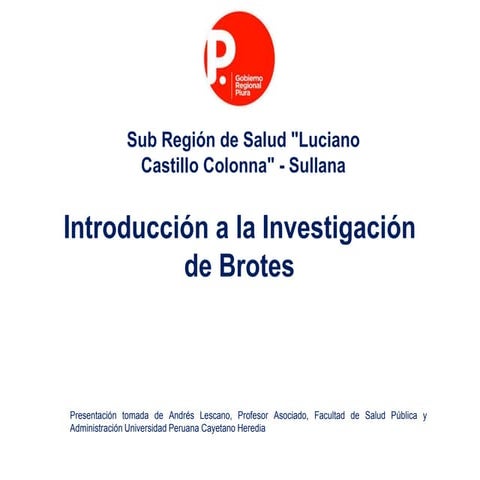 Estudio de brote | PPTX