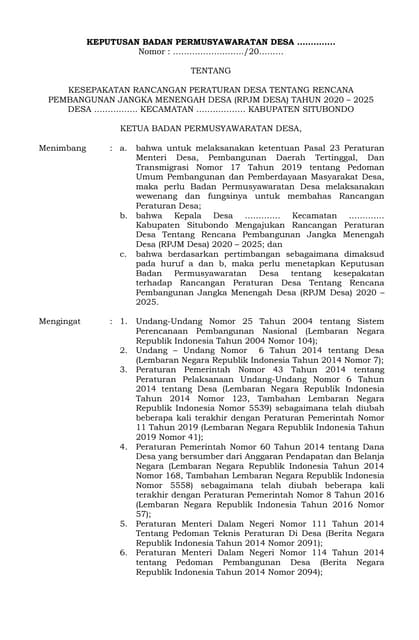 01.a.. BA. Kesepakatan Pemdes dan BPD.doc