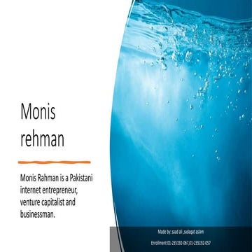 Monis Rehman | PPTX