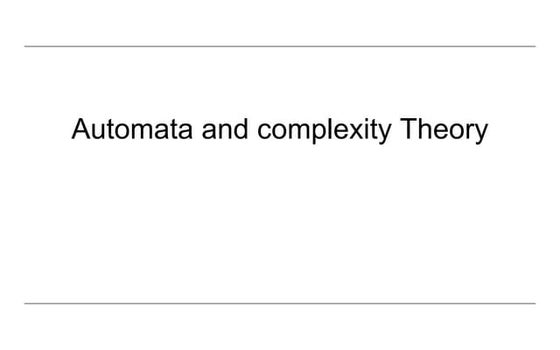 Toc 1 Introduction To Theory Of Computation Ppt