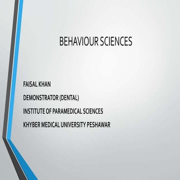 01. Introduction to Behavior Sciences Lecture First.pptx