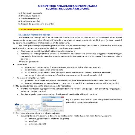 ghid pentru redactarea si prezentarea lucrarii de licenta | PDF