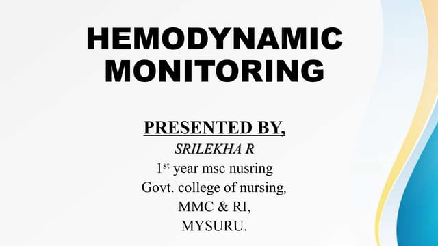 Icu monitoring | PPTX