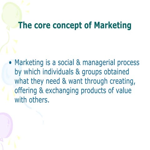 The core concept of Marketing explained in simple language | PPT