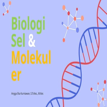 Materi Biologi sel dan Biologi molekuler | PPTX