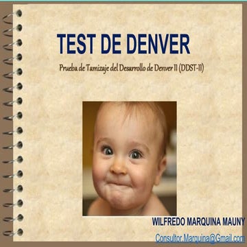 01. TEST DE DENVER PARA APLICAR Y REALIZAR INFORMES | PPT