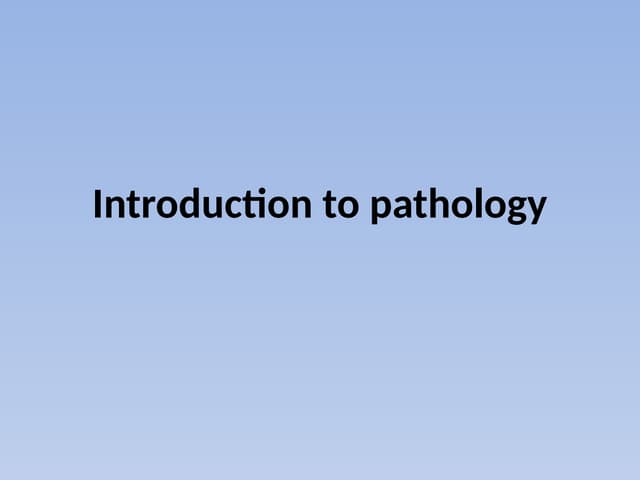 3. Cell Injury.ppt in General veterinary Pathology | PPT