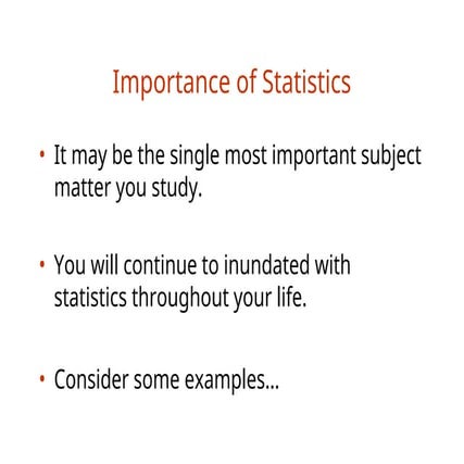 01.02importance of statistics power point | PPT