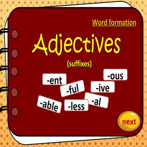 01 adjectives formation NEPAVE | PPT