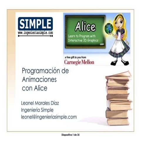 Programación de animaciones con Alice | PPT