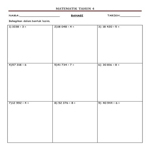 Latihan darab tahun 4 | DOCX
