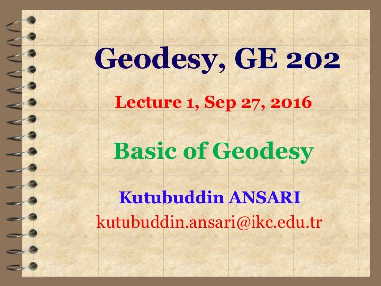 Basic of Geodesy