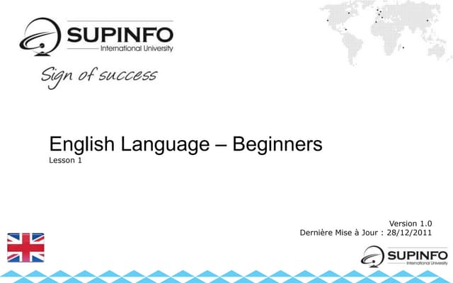English basics for beginners - Lesson 1 | PDF