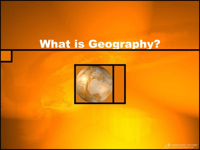 The 5 Themes of Geography | PPTX