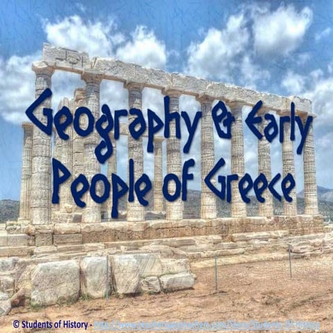 01 early greece and geography | PPTX