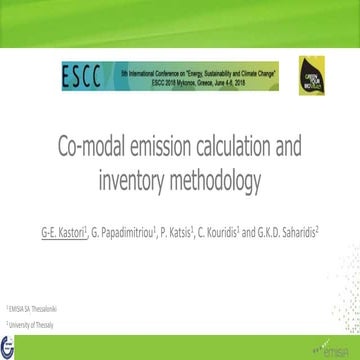 co-modal emission calculation and inventory-presentation | PPTX