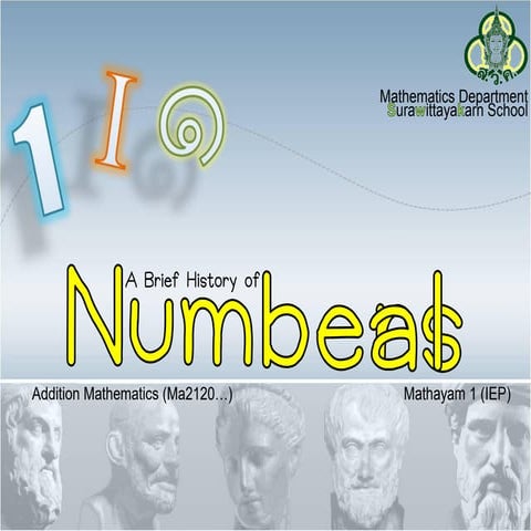 01 history of numbers and numerals | PPT