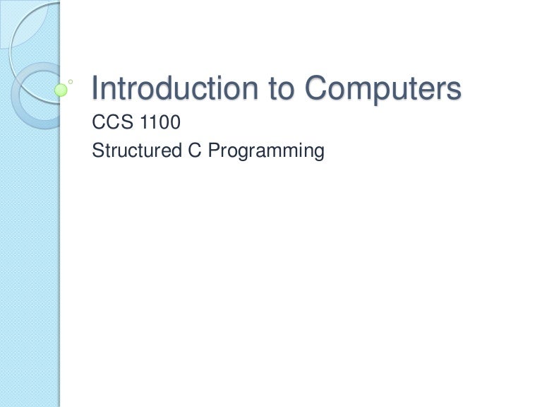 01 Introduction To Computers