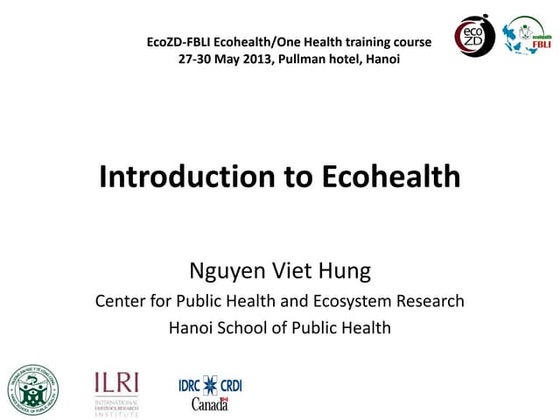 Ecohealth in Southeast Asia: Past, present and ways forward | PDF