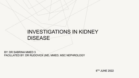 Polycystic Kidney Disease investigation.treatmentpptx | PPTX