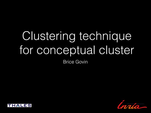 Clustering Technique For Conceptual Clusters Pdf Technology And Computing