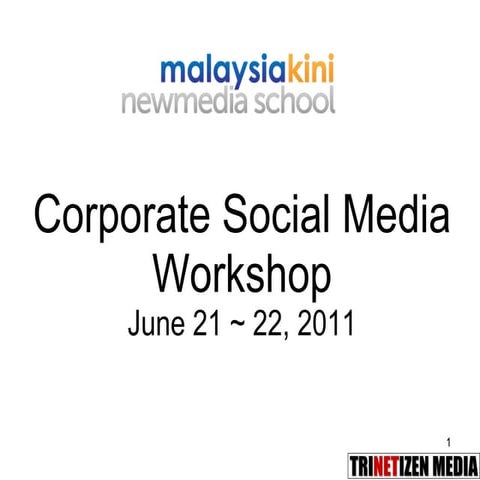 CSM Module 1: Key trends in social media | PPT