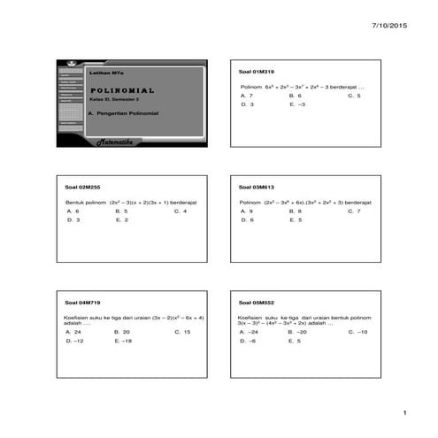 01 latihan-m7a | PDF