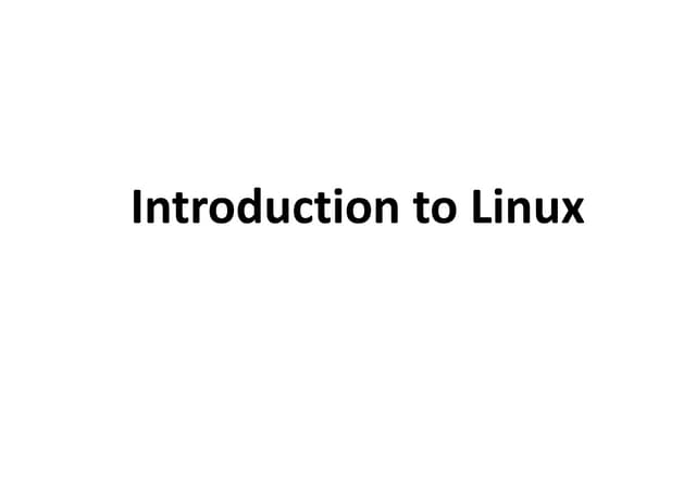 Linux Introduction , Unix vs Linux , Linux Advantages | PPT Linux Introduction , Unix vs Linux , Linux Advantages | PPT
