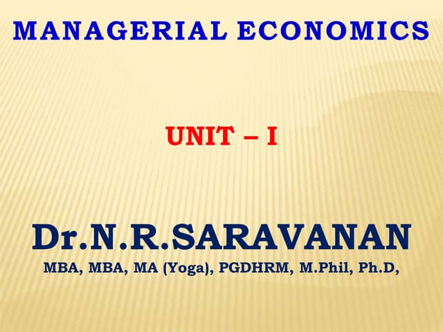 Managerial-Economics | PPT