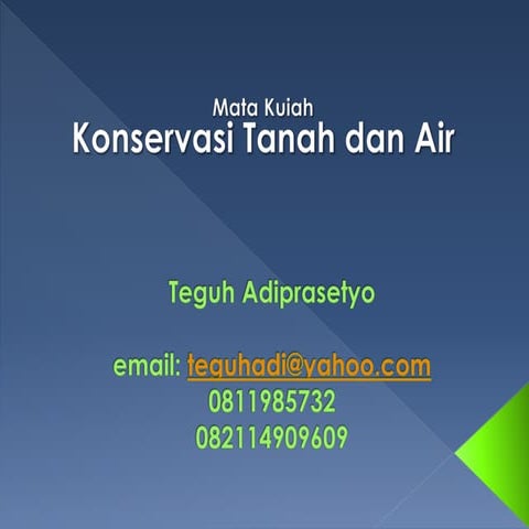 Menetukan Laju Erosi oleh Karina Dwidha P. ( A1H009043 ) | PPTX