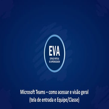 01 - MS Teams - como ingressar e visão geral da plataforma | PDF