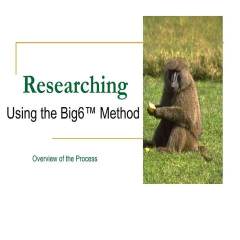 01 -overview of big 6 skills | PPT