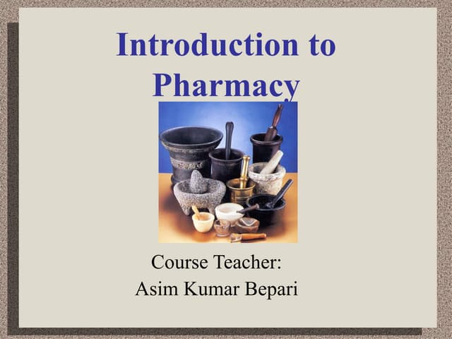 Scope of pharmacy ppt | PPTX