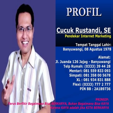 Profil Pembicara Seminar UKM Kewirausahaan | PPT