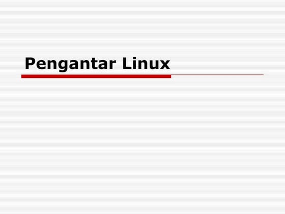PPT sistem operasi linux server.pptx asna | PPTX