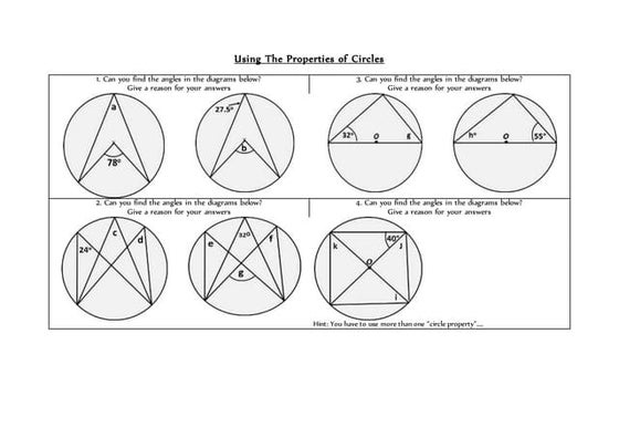 Circle properties review | PPT