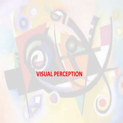 01 visual perception | PPTX