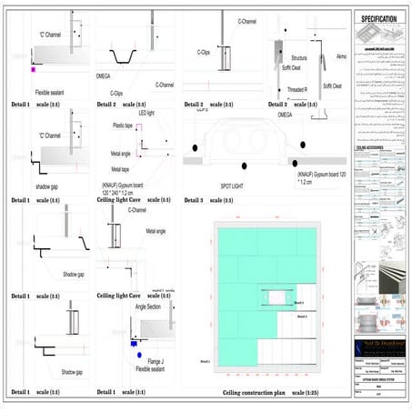01-working details-ceiling-by Prof Dr. Ehab Ezzat 2018 | PDF