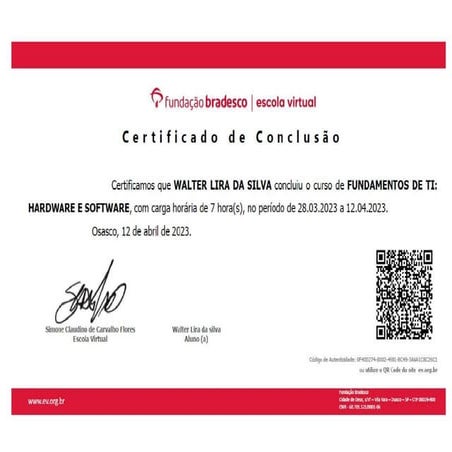 Certificado Fundamentos de TI: Hardware e Software | PDF