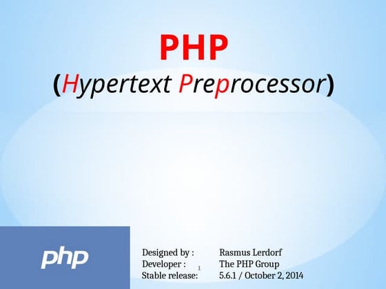 Introduction to php | PPTX