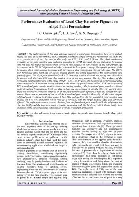 Titanium Dioxide (TiO2) Pigments Presentation | PPT