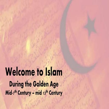 The islamic golden age | PPTX