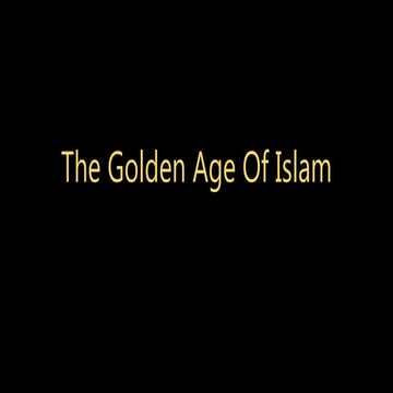 The islamic golden age | PPTX