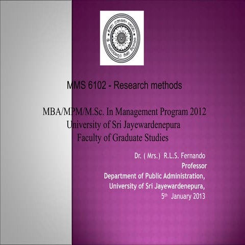 Research Methods | PPT