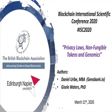 DNA Privacy Laws - Daniel Uribe | PPT