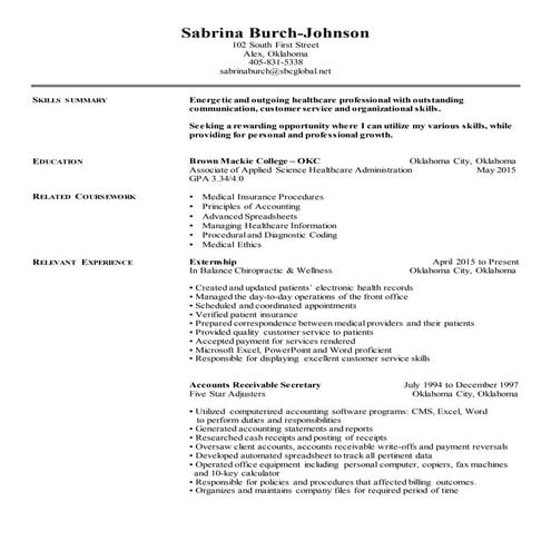 The Resume of Sabrina Burch- Johnson 2 | DOCX
